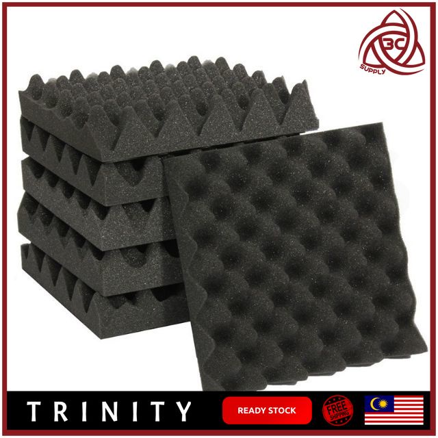 25X25X5cm Sound Proof Sponge Insulation Foam Egg Crate Studio Acoustic ...