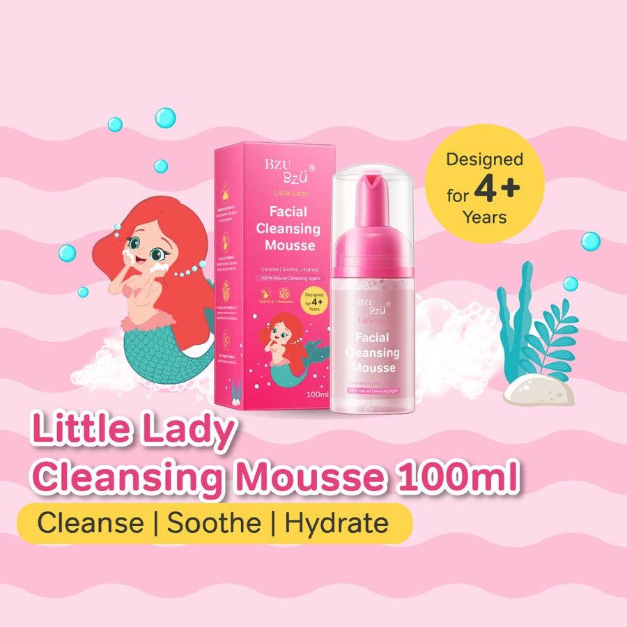 Bzu Bzu Little Lady Facial Cleansing Mousse 100ml 4years+ | Shopee Malaysia