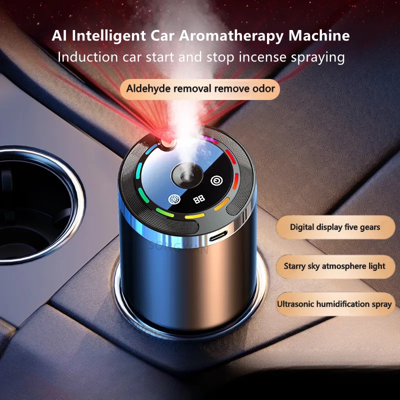 Car Aroma Diffuser Nebulizer Home Wireless Ultrasonic Aroma Diffuser ...