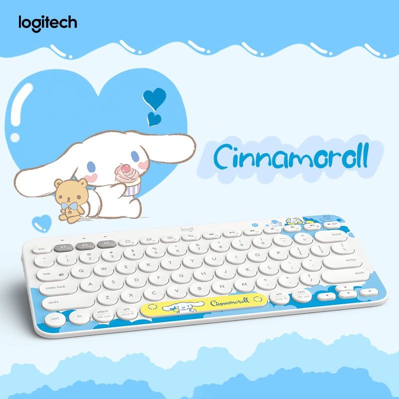 Logitech Sanrio Co-branded K380 Wireless Keyboard Mouse Set Kuromi ...