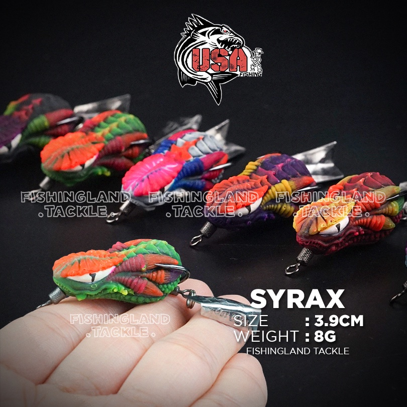 OAT USA Syrax Frog | 3.9cm 8cm | BPO Umpan Tiruan Thailand Katak Getah ...