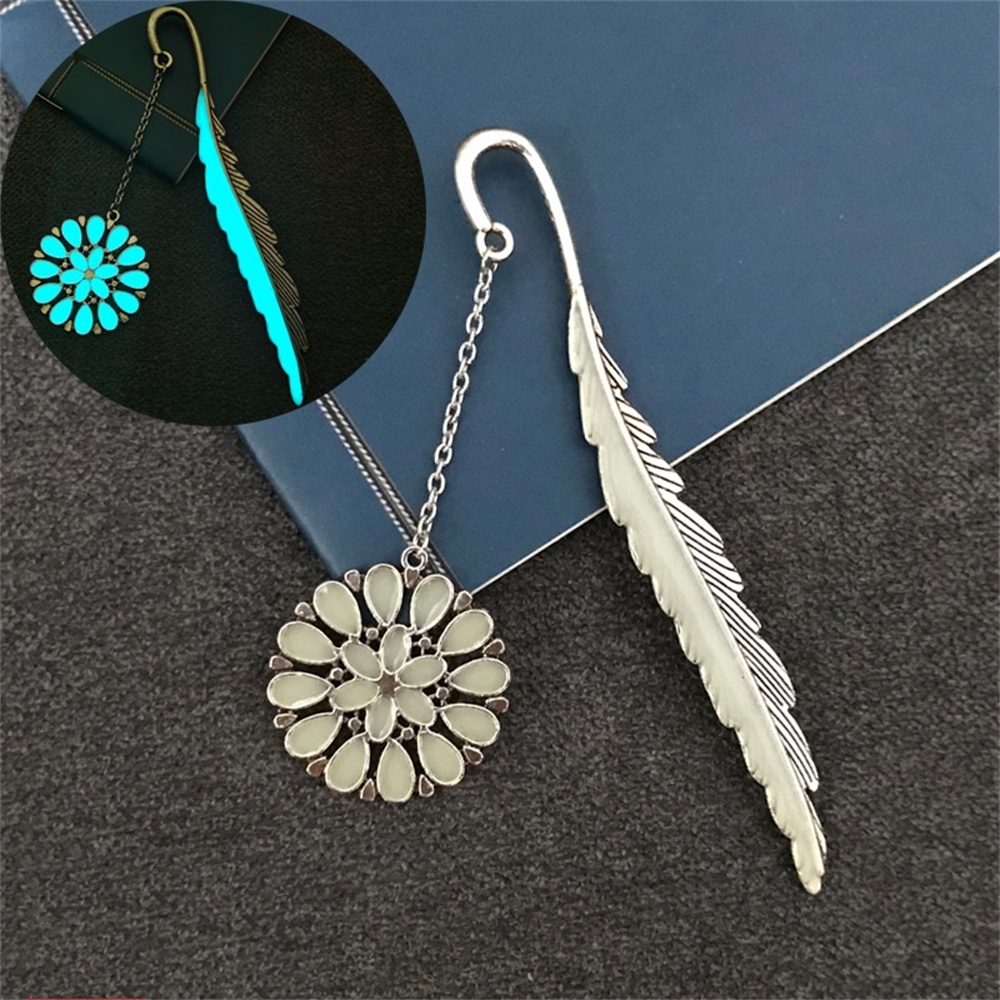 Retro Luminous Feather Bookmarks Exquisite Dragon Elephant Tassel Book ...