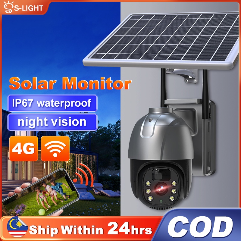 Solar CCTV System HD 3MP PIR Battery Security Wireless Wifi Camera ...