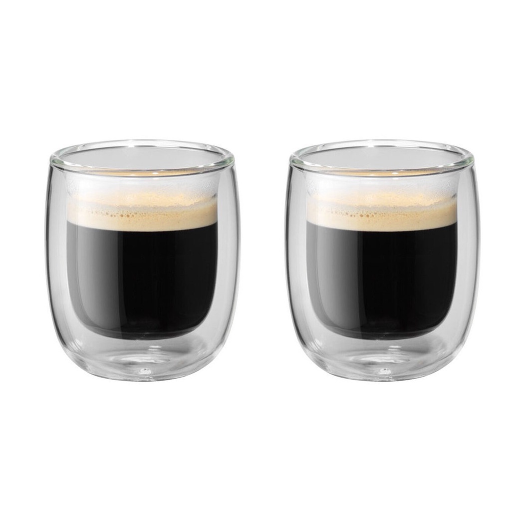 ZWILLING® SORRENTO Double Wall Espresso Glasses, 2-pc Set | Shopee Malaysia