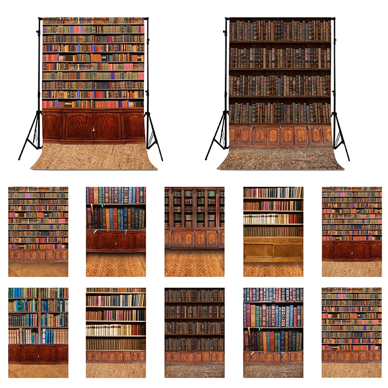 Graduation, Library Bookshelf, Book Wall Theme Photography Background ...