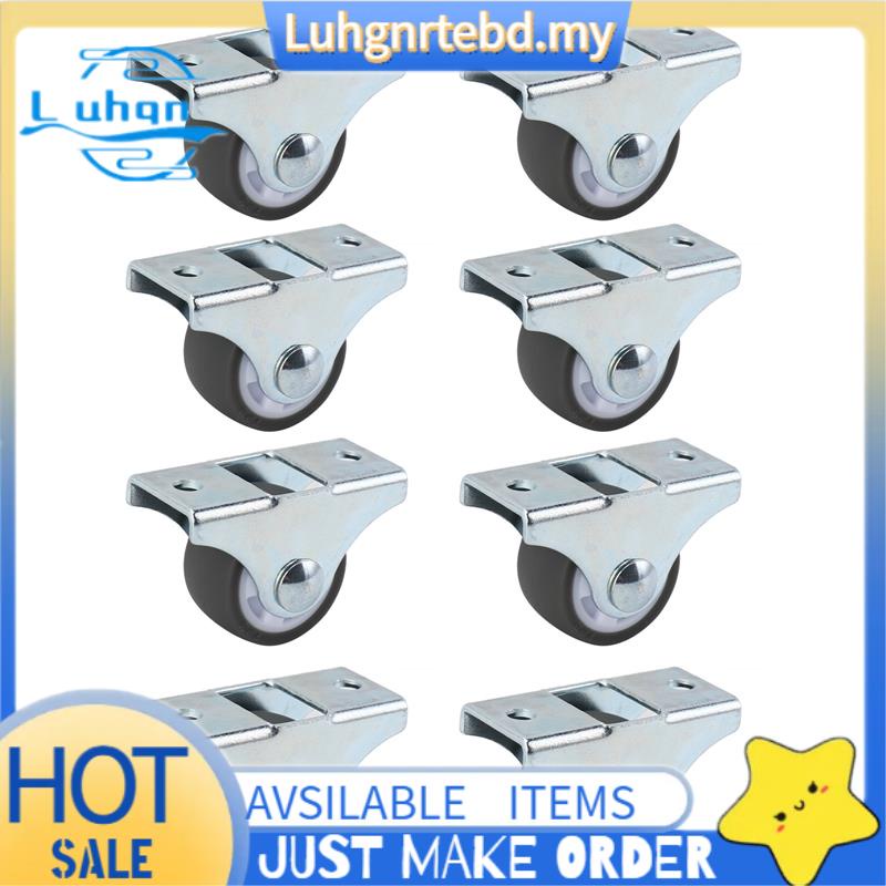 【luhgnrtebd.my】8PCS TPE Caster Wheels Duty Fixed Casters with Rigid Non ...
