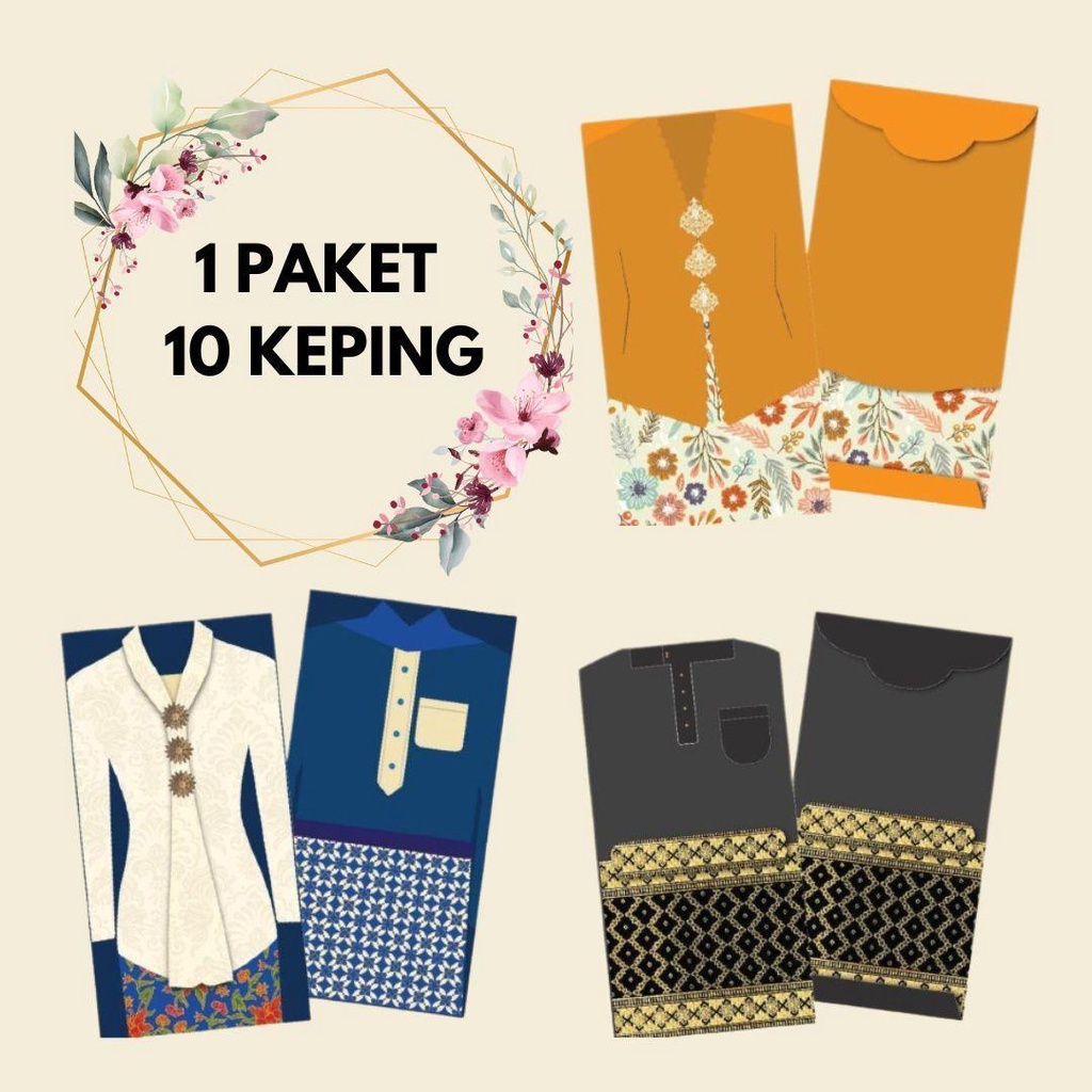 [BAJU MELAYU & KEBAYA] Sampul Duit Raya Cantik 2024 Viral Asthetic ...