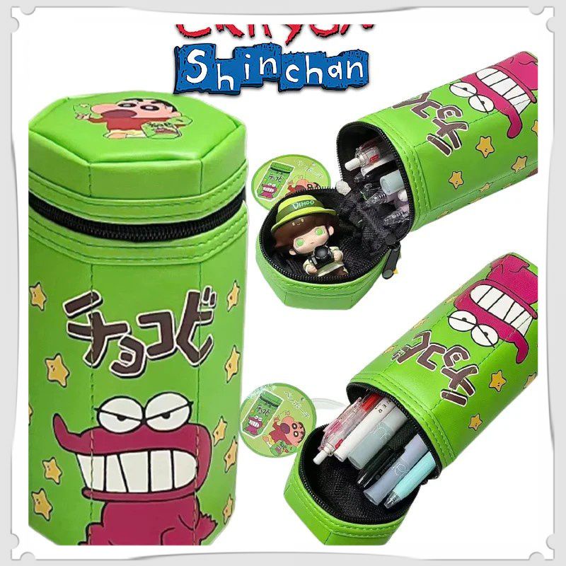 Crayon Shin-chan Cartoon Kawaii Pencil Case Large Capacity Pencil Case ...