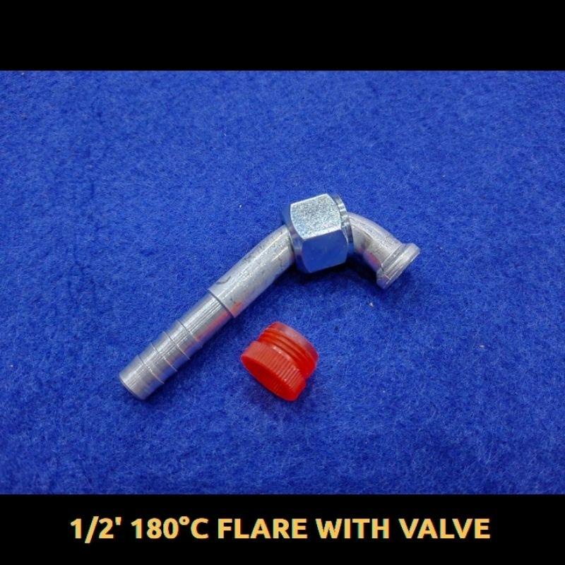 CAR AIR CONDITIONING HOSE FITTING FLARE WITH CHARGING VALVE (CUSTOM ...