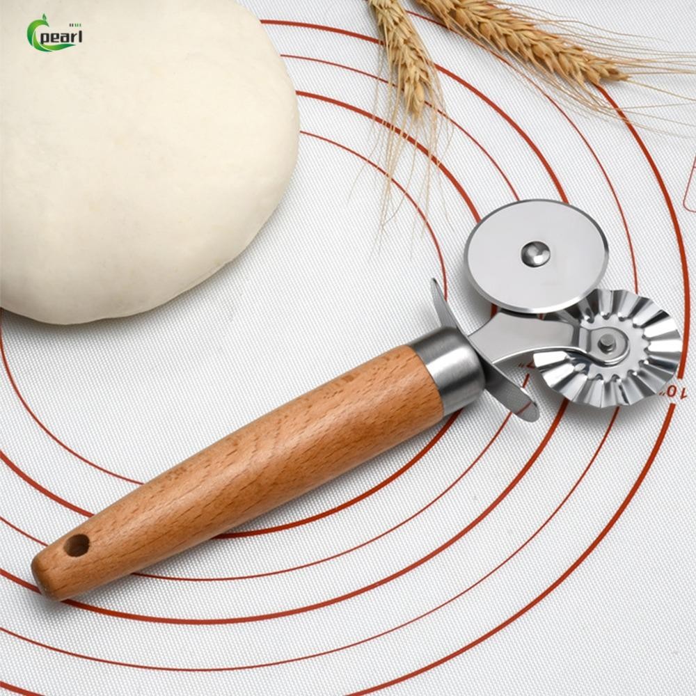 PEARL Ravioli Cutter Wheel, Double Roller with Hanging Hole Pastry ...