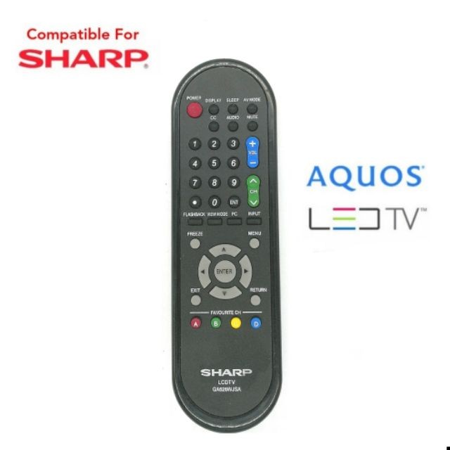 High Quality SHARP TV/LED/LCD Remote Control Replacement (GA626WJSA ...