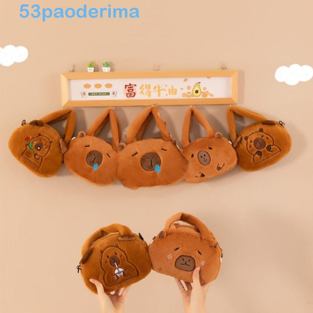 PAODERIMA Capybara Plush Handbag, Handbag Large Capacity Capybara ...