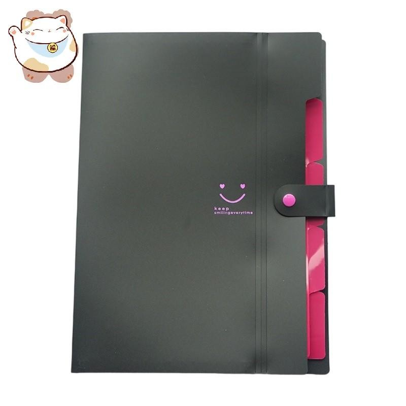 【DYK】5 pockets file box A4 snap button waterproof pocket bag ...