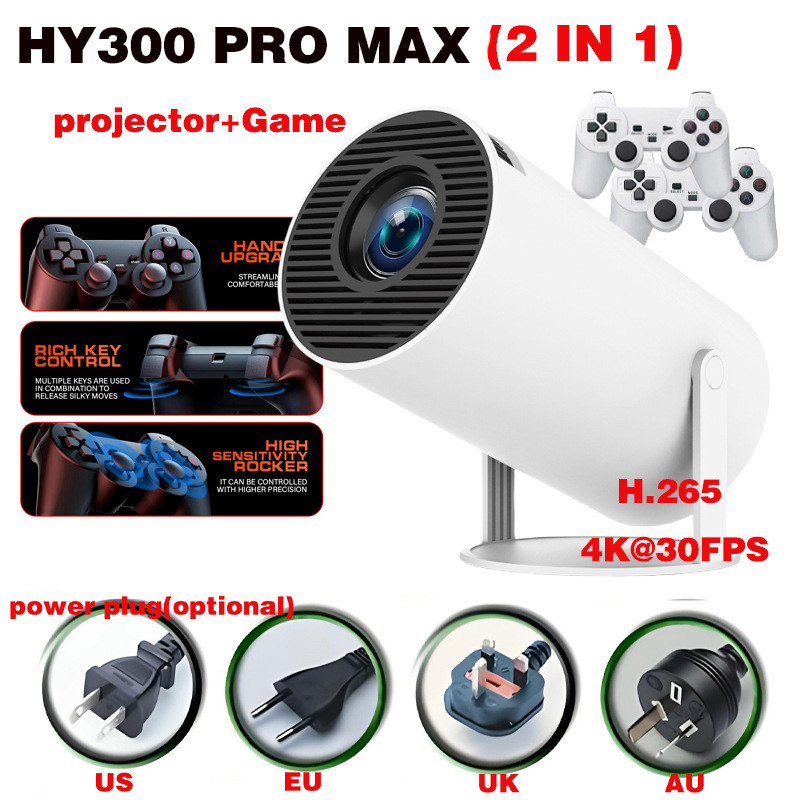 New Product HY300 HD Game Projector 4K Smart Mini Portable Home Office ...