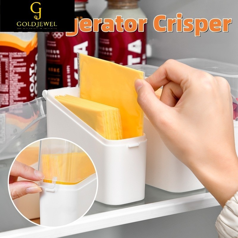 [MJ] Refrigerator Side Door Storage Box - Cheese Chip Box - Buckle ...