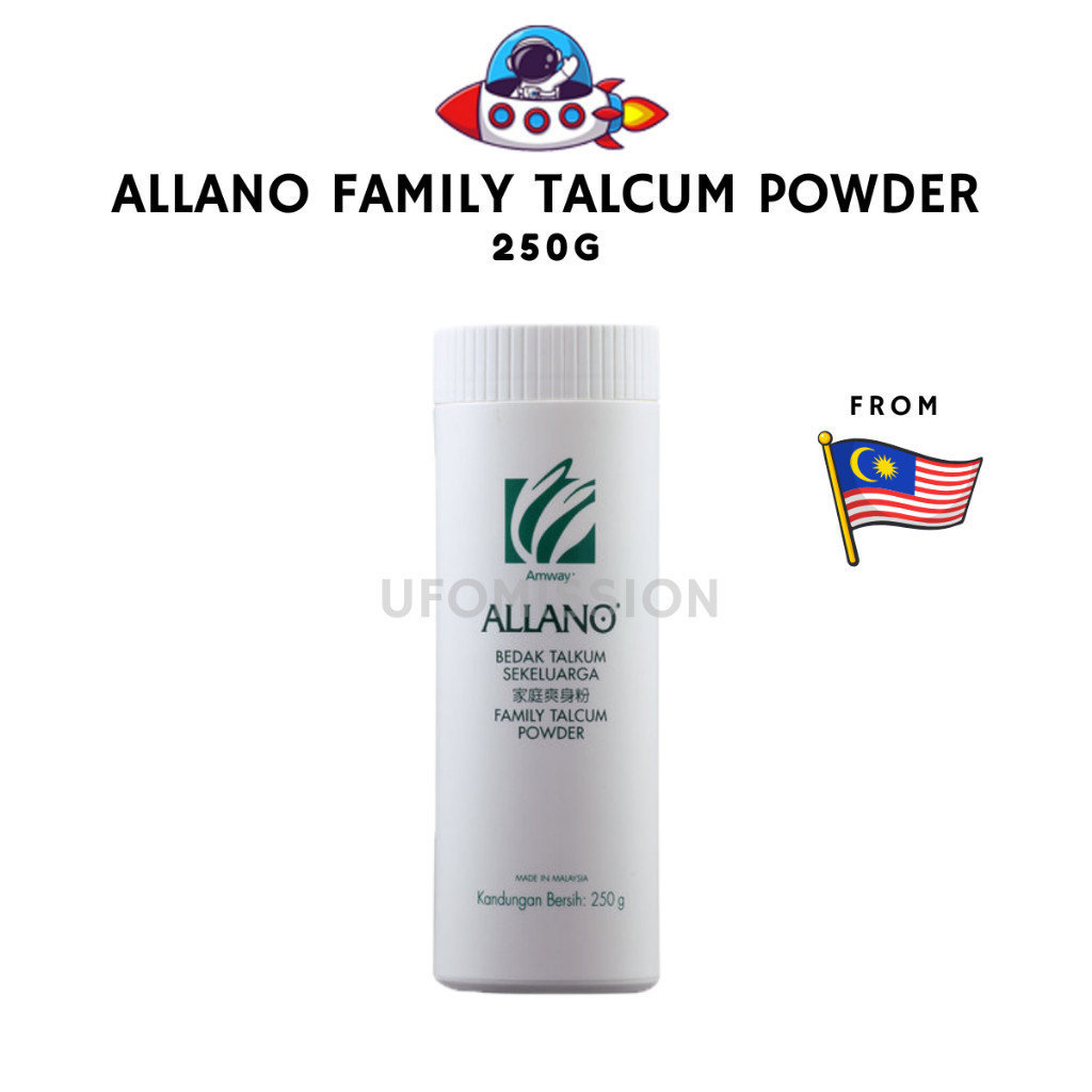 ALLANO Family Talcum Powder Bedak Talkum Sekeluarga 家庭爽身粉 250g | Shopee ...