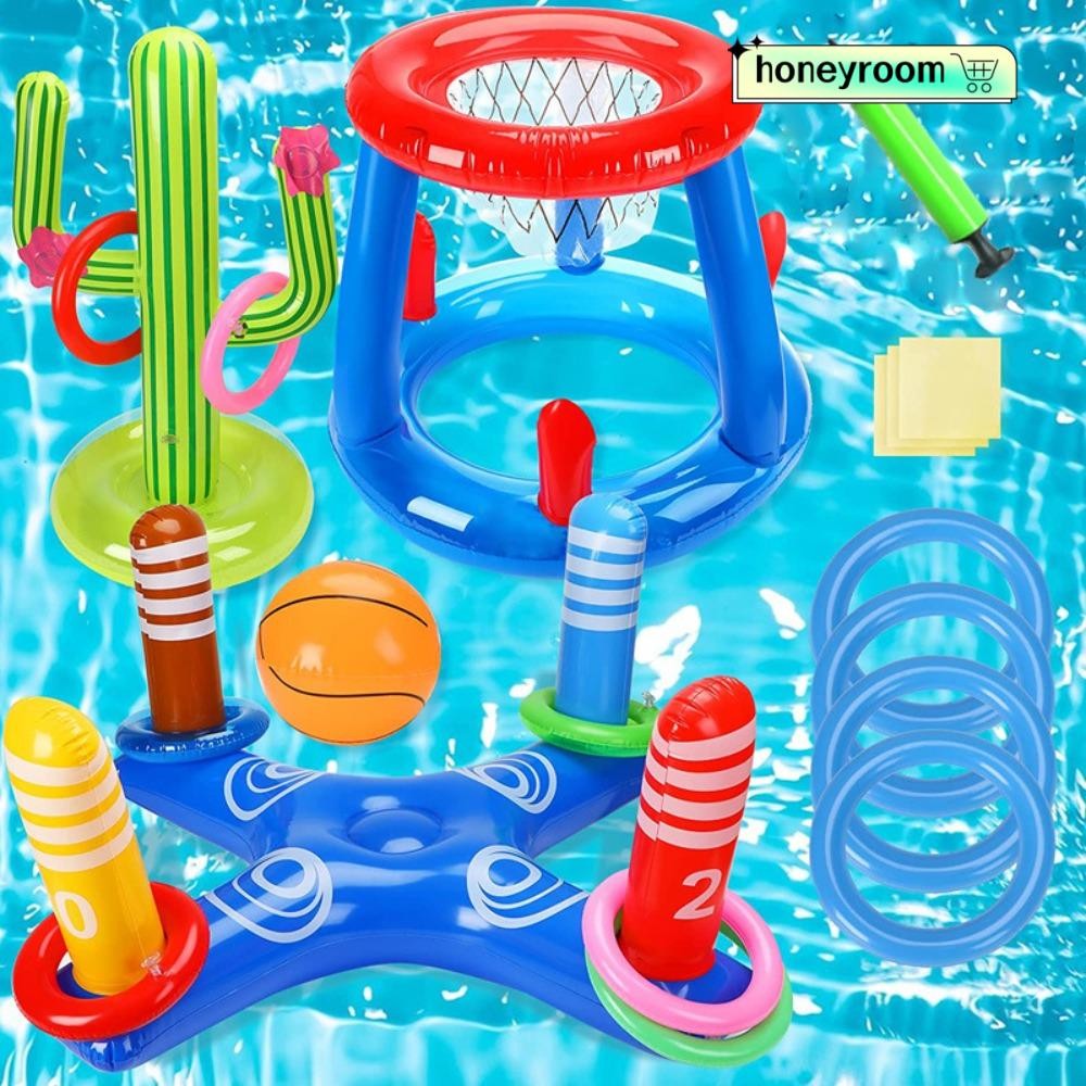 HONEYROOM Floating Pool Toys, Outdoor Beach Party Supplies Inflatable ...