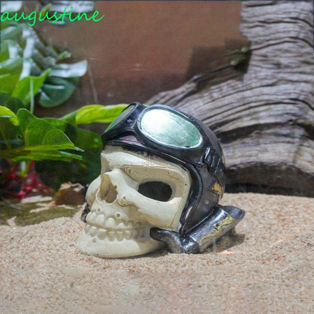 AUGUSTINE Skull Head Ornament, Decorative Simulation Skull Head Statue ...