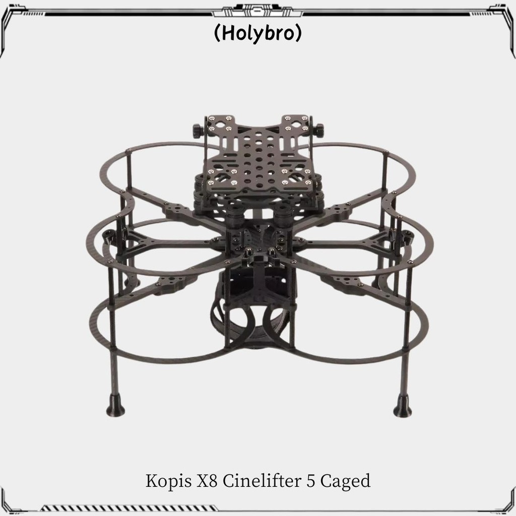 Holybro Kopis X8 Cinelifter 5”- Caged FPV Frame Kit ARF PNP Kakute H7 Tekko32 F4 4in1 50A ESC ...