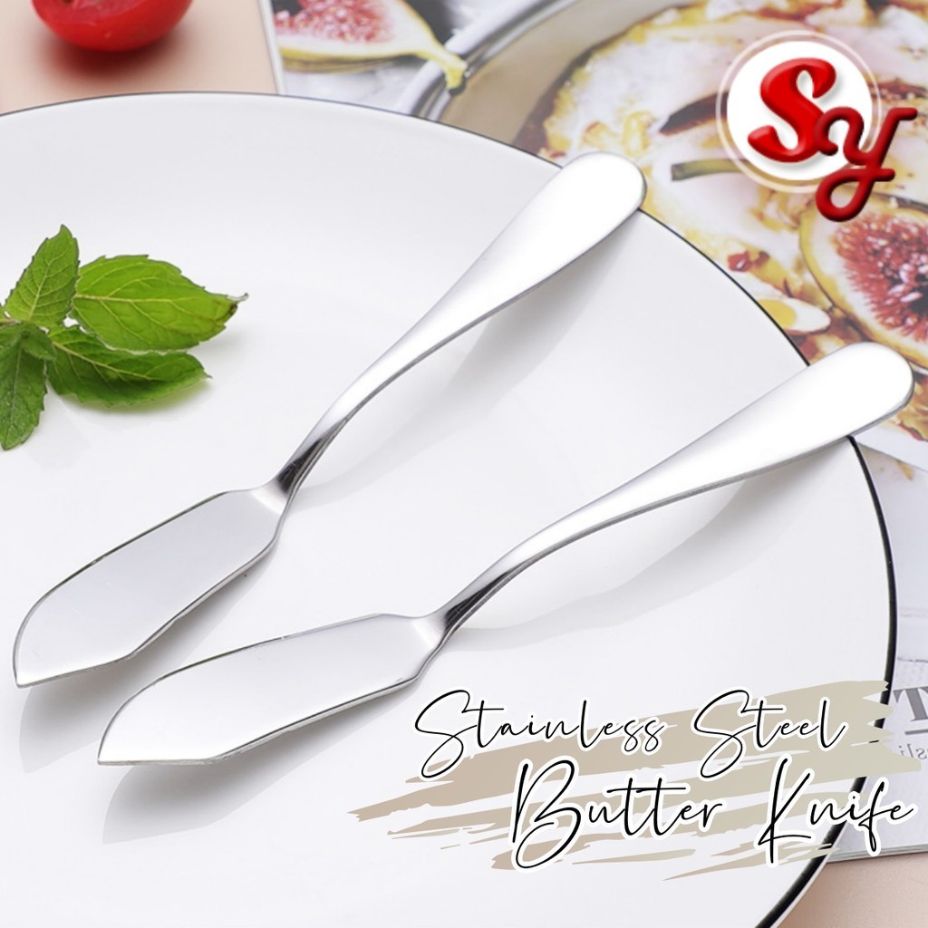 Stainless Steel Butter Knife Multipurpose Butter Spreader Cream Spatula ...