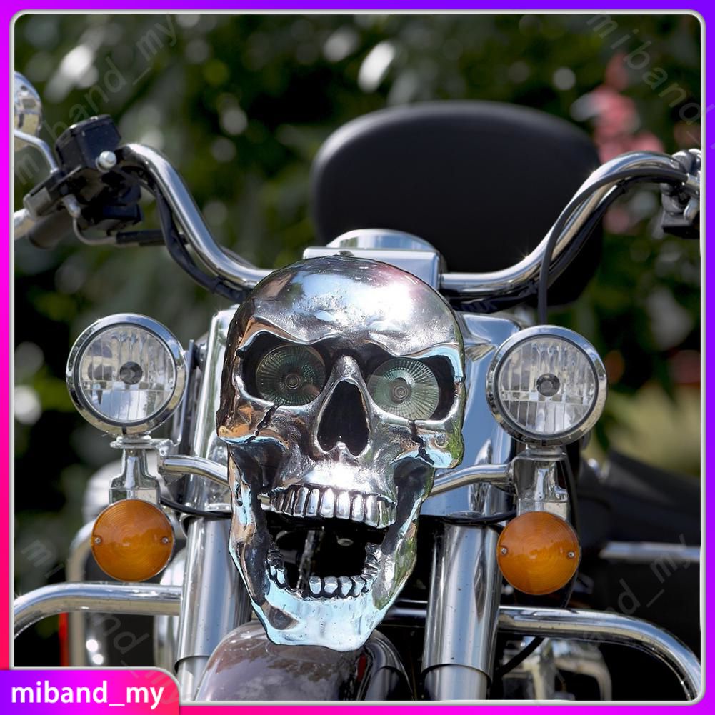 Motorcycle Skeleton Light Halloween Skull Head Light Innovate Skull ...
