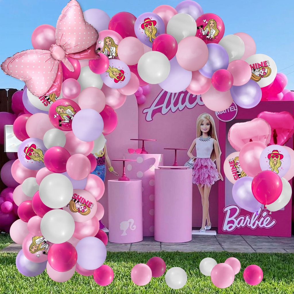 Barbie Balloon Set for Girls Children Baby Adult Foil Barbie Balloons ...