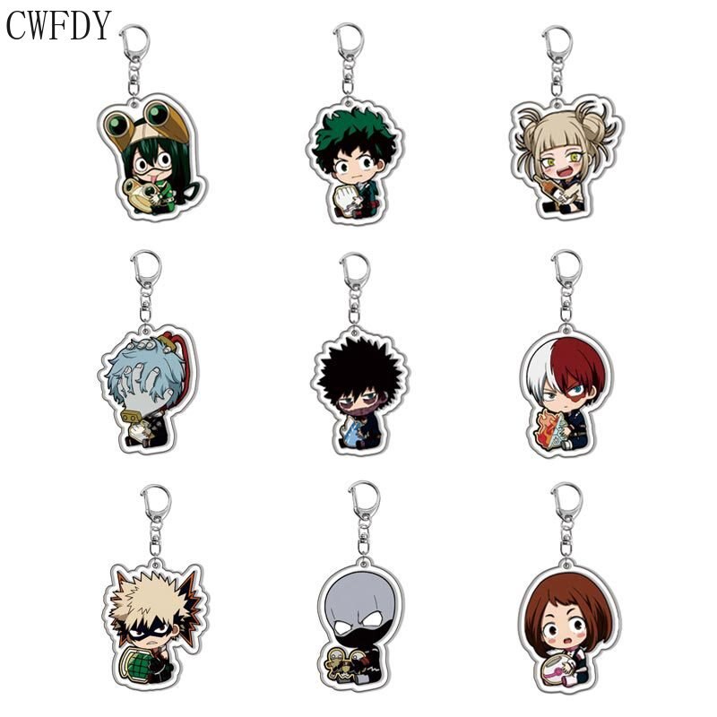 Anime Keychain My Hero Academia Keychain Cartoon Characters Midoriya ...