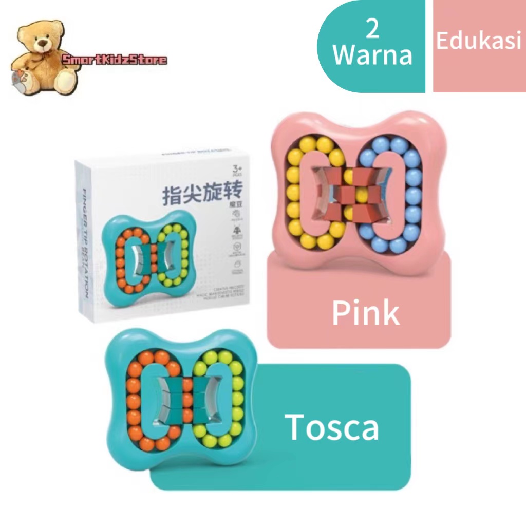 Peach And Tosca Cube Spinner/Fingertip Toy/Rotating Magic Beans/Rubik ...