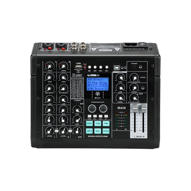 SK-4-Way Sound Card Live Mixer Anchor Professional with Sound Card ...