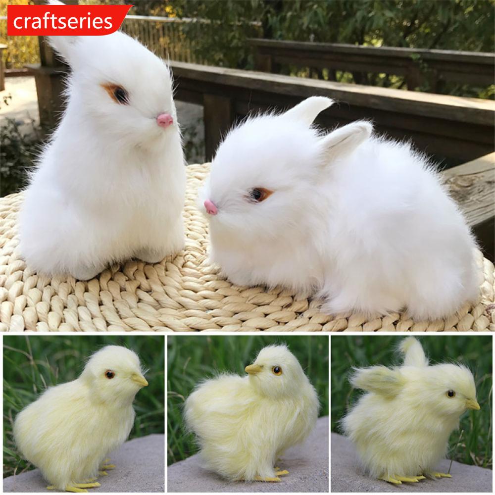 CRAFTSERIES Simulation Chick Rabbit Plush Toy Children Cognition ...