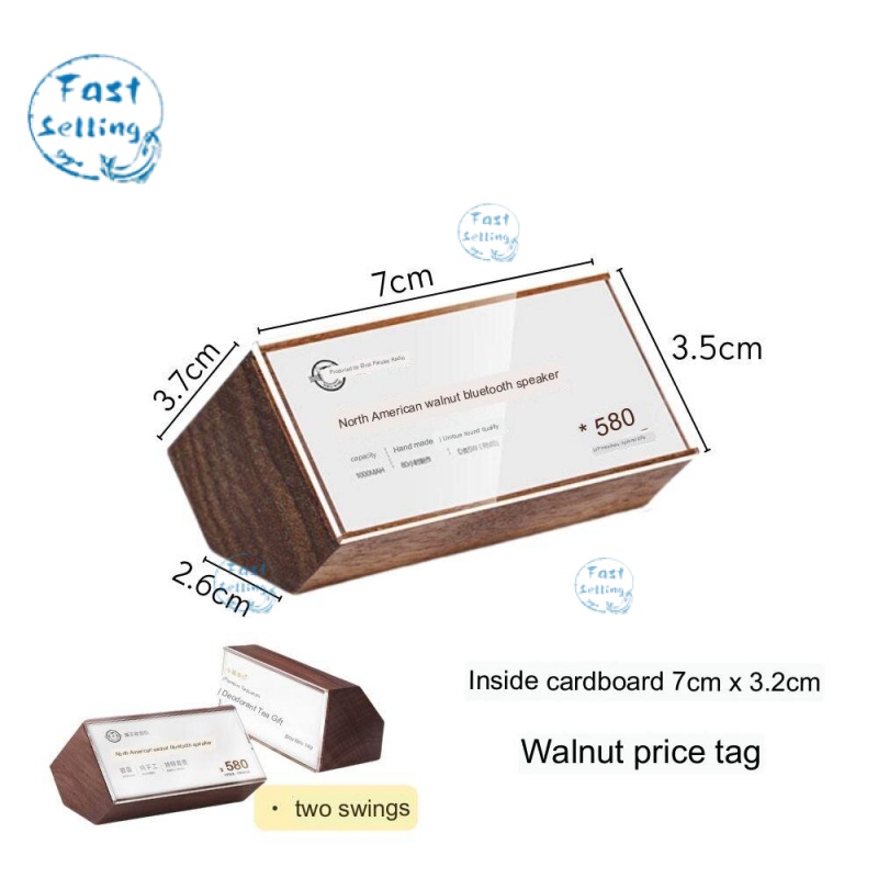 Acrylic Table Card Standing Card Crystal Price Display Card 4s Store ...