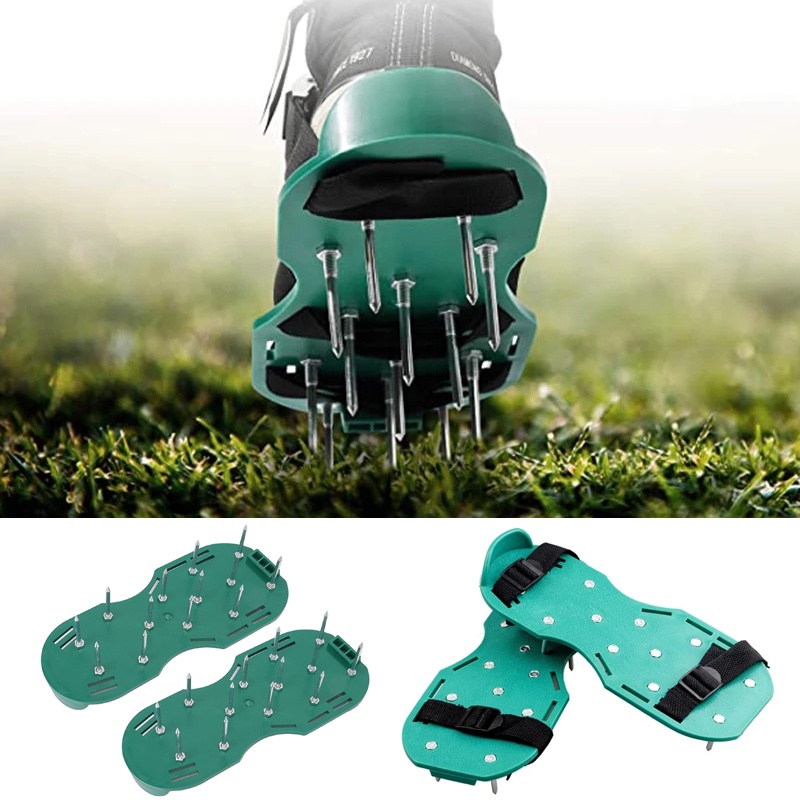 Spiked Shoes for Self-leveling Epoxy and Gardening for Aerating Lawn ...
