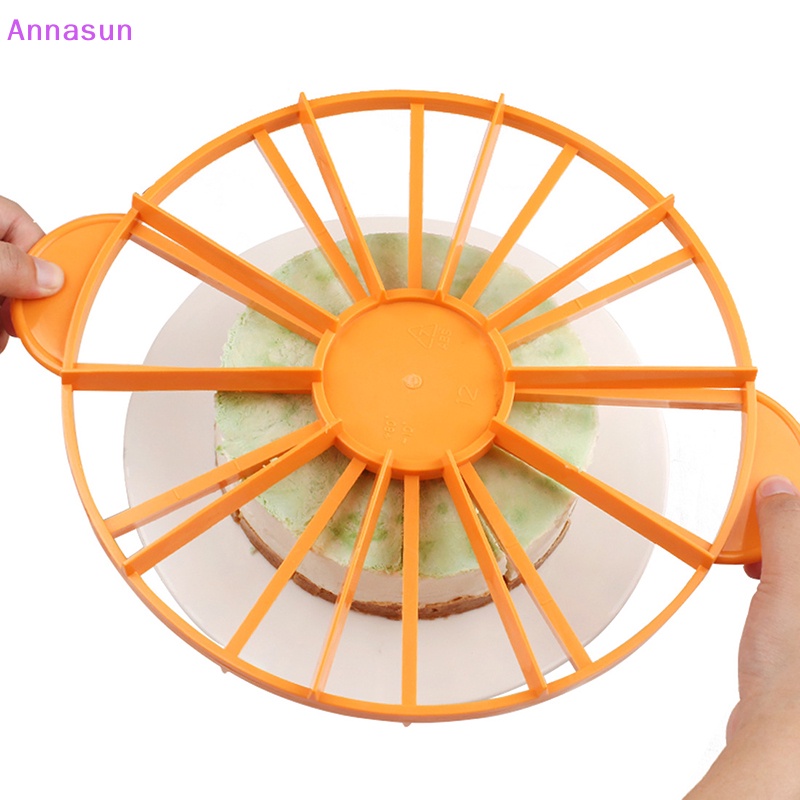 Annasun 10/12 Slices Cake Equal Portion Cutter Round Bread Cake Mousse ...