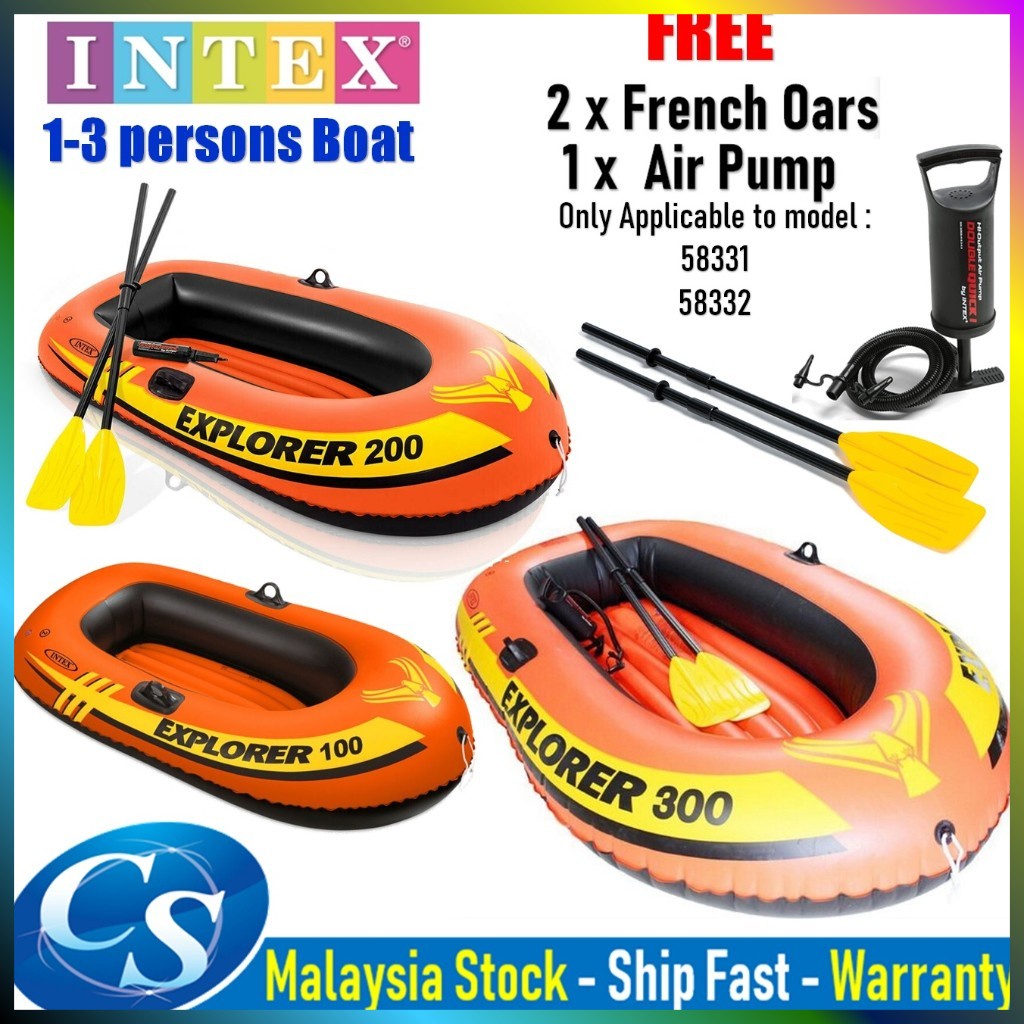👍👍 INTEX 58329 /58331 / 58332 Inflatable Swimming Boat 1 / 2 / 3 ...