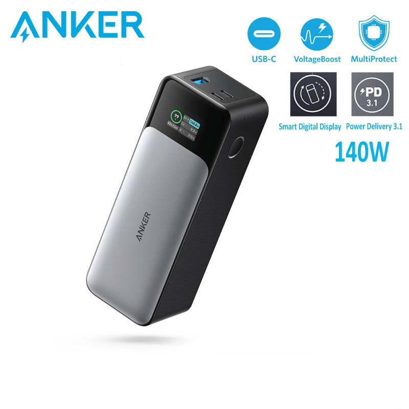 Anker A1289 PowerCore 737 Power Bank, 24,000mAh 3-Port Portable Charger ...