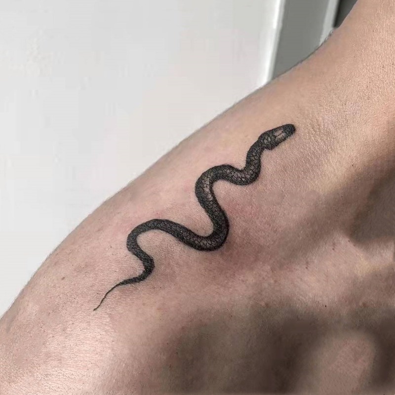 1 Sheet Snake Clavicle Tattoo Stickers Waterproof Lasting Snake ...