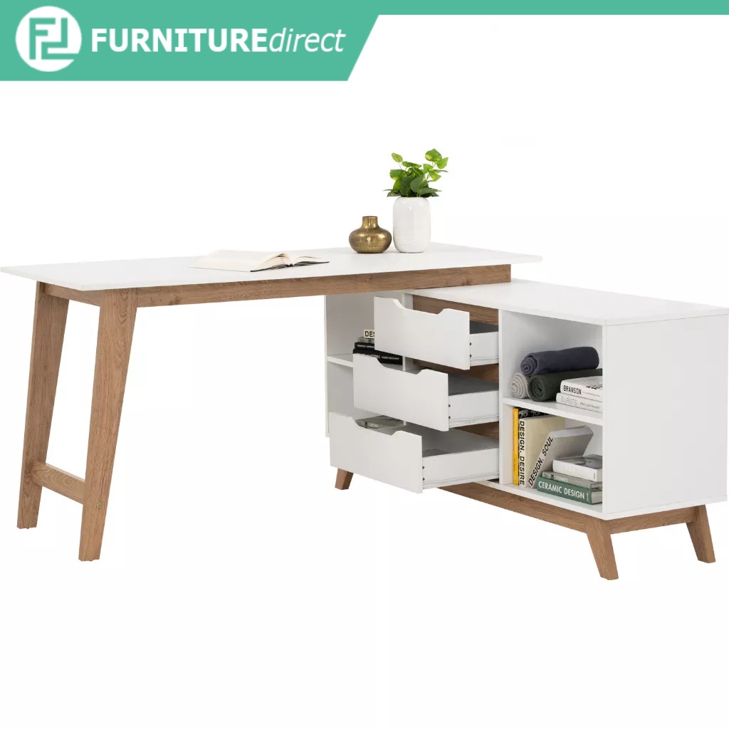 Furniture Direct MANDO 4 Feet space saver study desk table with ...