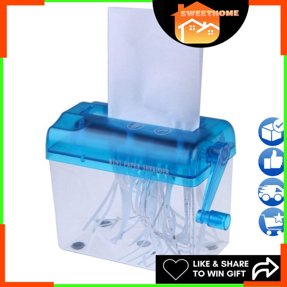 A4 / A6 Paper Shredder Hand Operated Manual shredded Paper Cutter ...