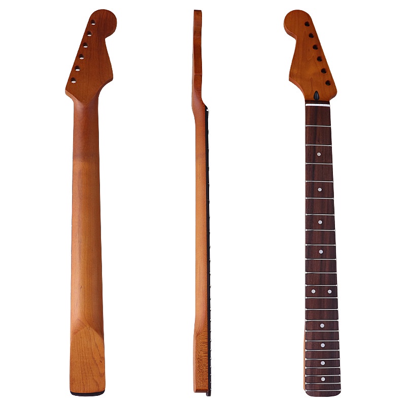 ST Left Hand Neck Roasted Maple Rose Wood Backhand Handle 6 Strings 22 ...