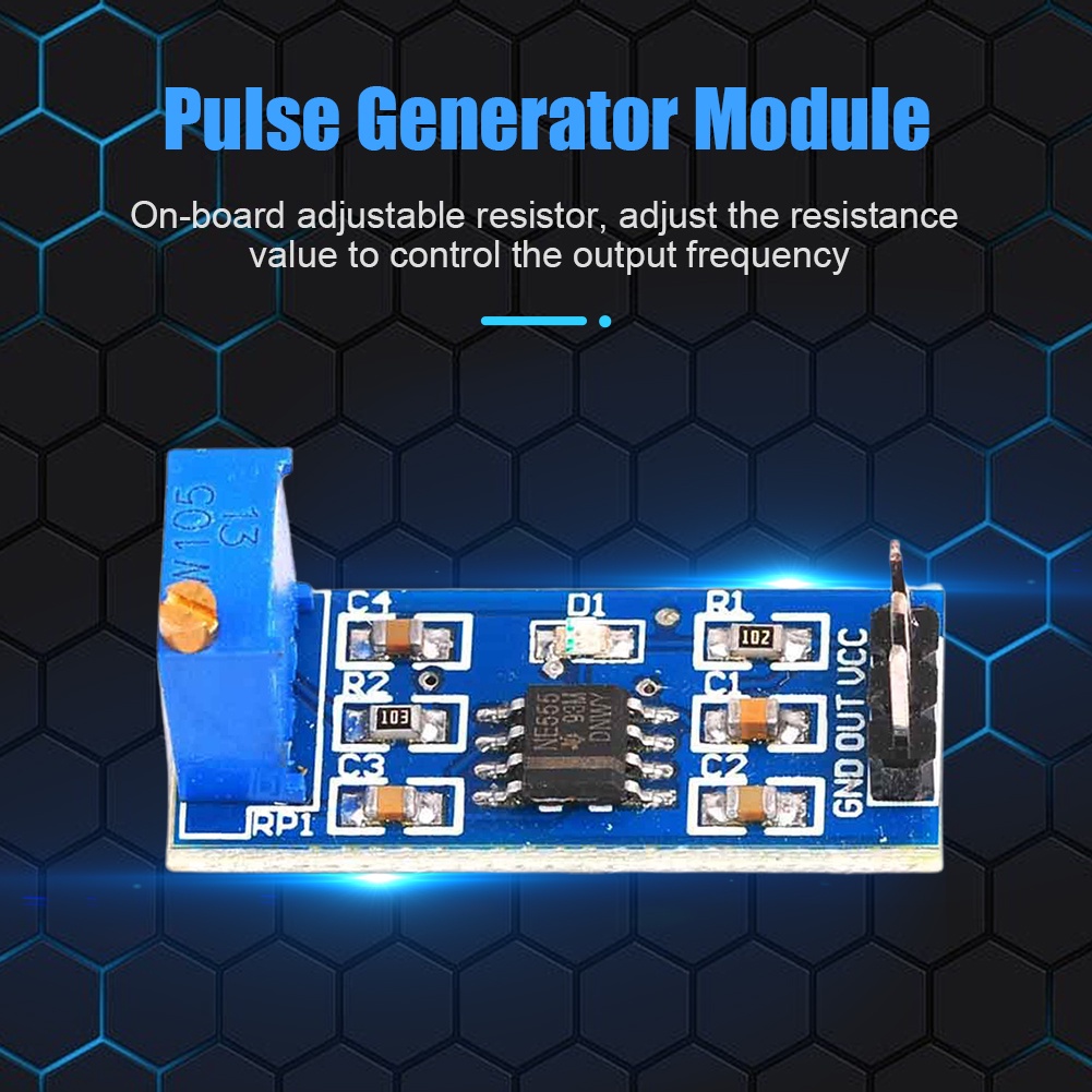 5-12V NE555 Chip Module Frequency Adjustable Pulse Generator Module ...
