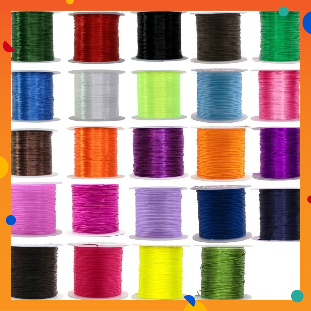 Elastic String Beads Stringing Material 0.8mm DIY Jewelry Bracelet ...