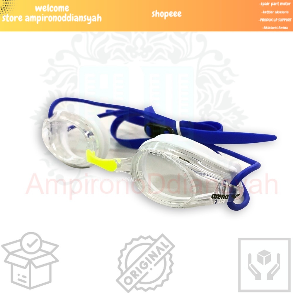 Arena Swimming Glasses AGG-270 WHT Swimming Glasses For Adults 100% Ori ...