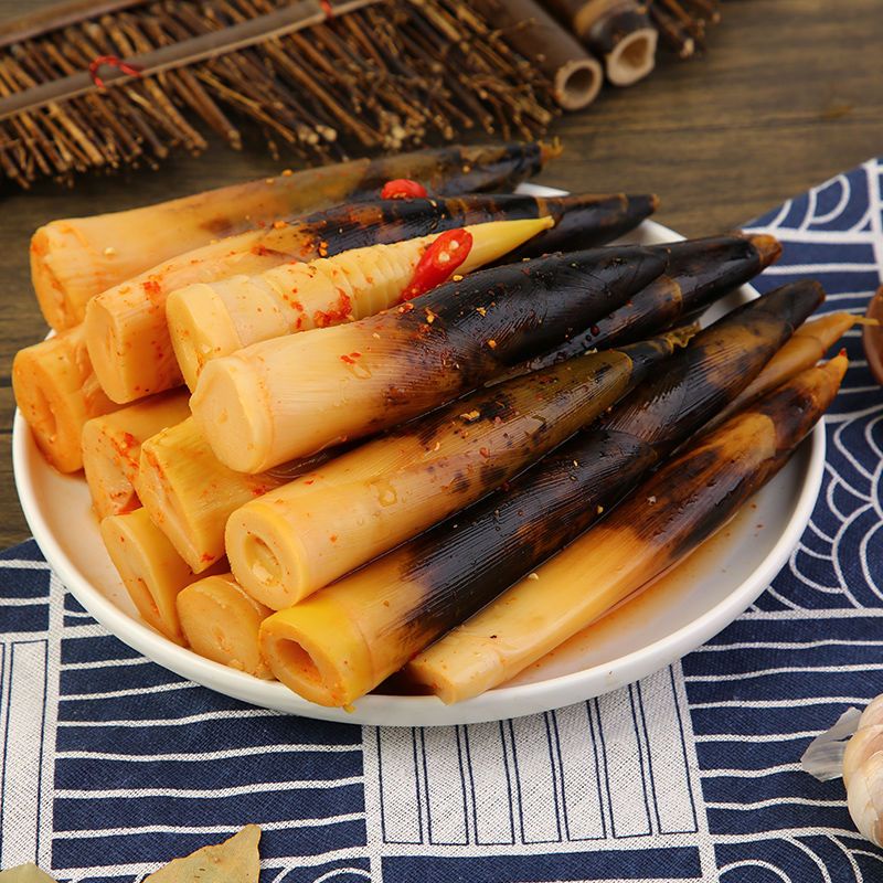 ZEJUN Hand peeled bamboo shoots spicy crispy bamboo shoots tip pickled ...
