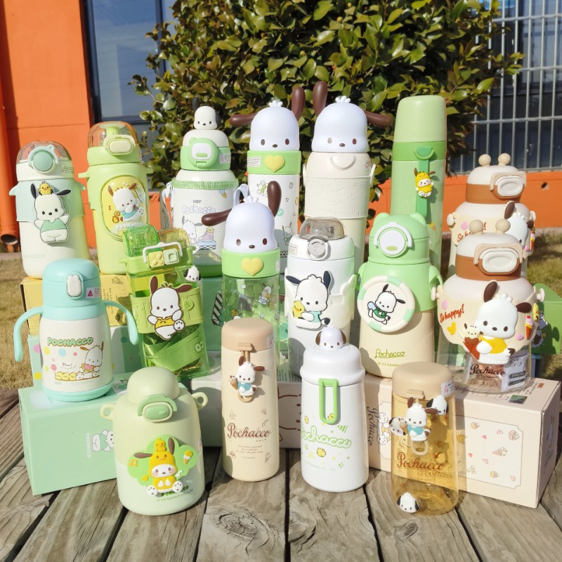 Sanrio Water Bottle Pacha Dog Insulated Cup Plastic Cup Glass Cup ...