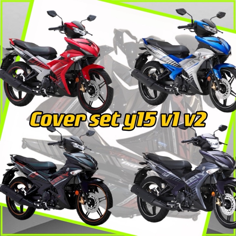 100% origonal velozi cover set y15 v1 v2 merah purba biru robot hitam ...