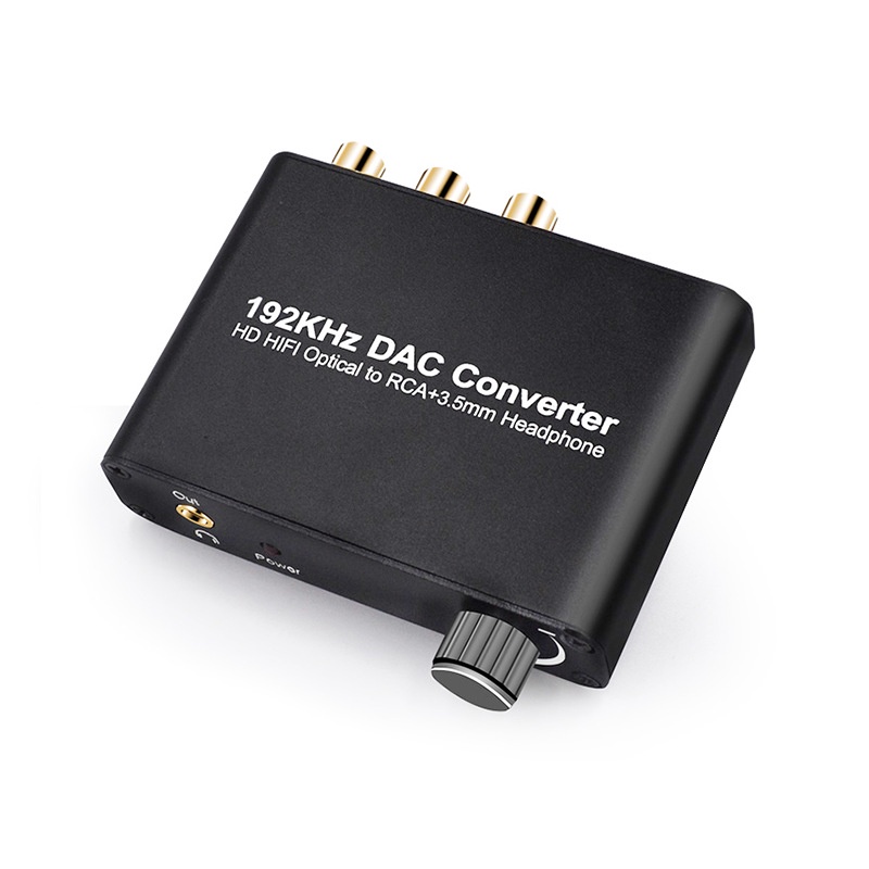 5.1CH Digital Optical To Analog Decoder 192khz DAC Volume Adjustment ...