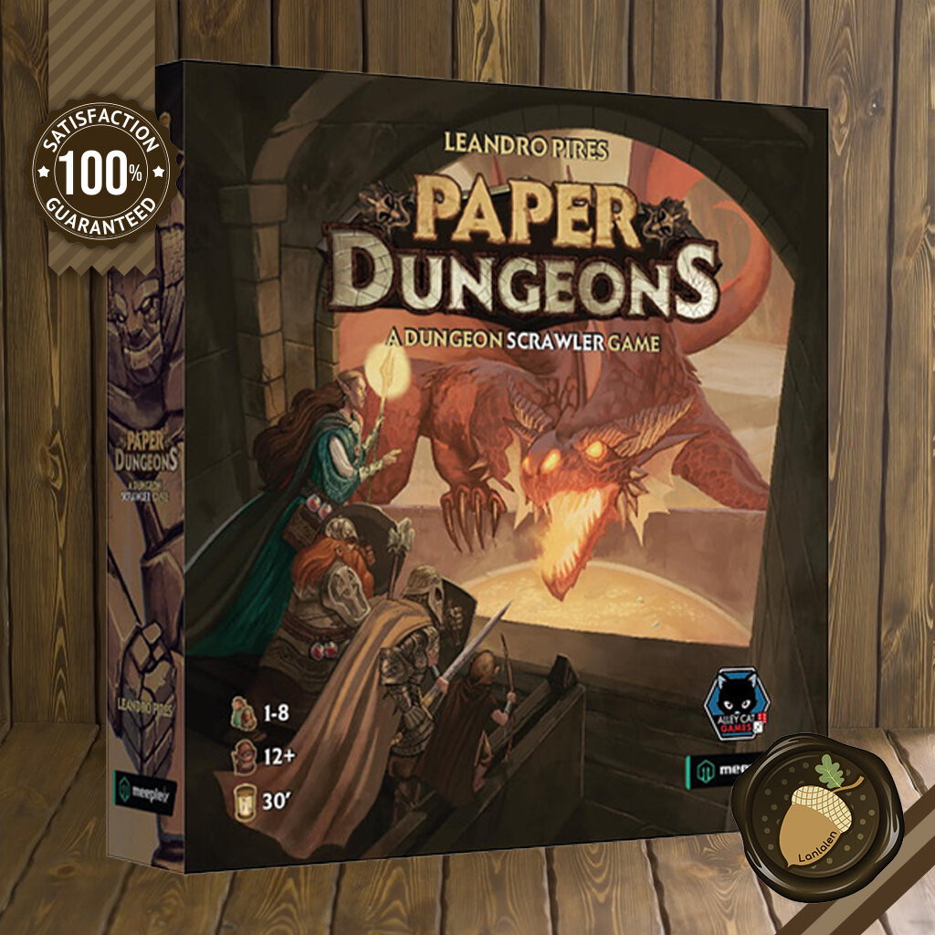 Paper Dungeons: A Dungeon Scrawler Game Real Board English Manual ...