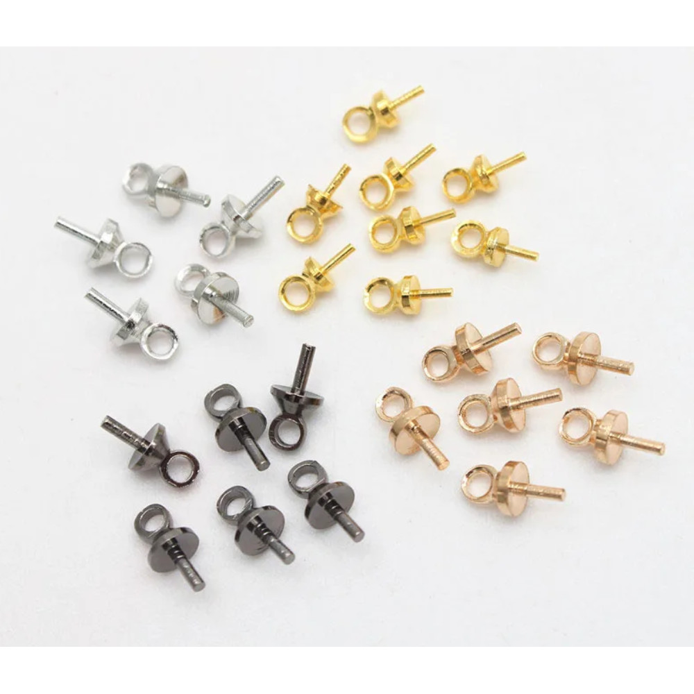 5mm DIY Jewelry Findings Copper and plating Bail Connectors Pendant ...