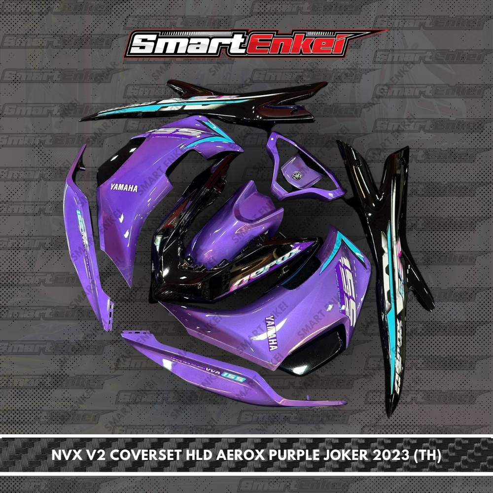 NVX V2 COVERSET AEROX PURPLE JOKER THAI 2023 HLD | Shopee Malaysia