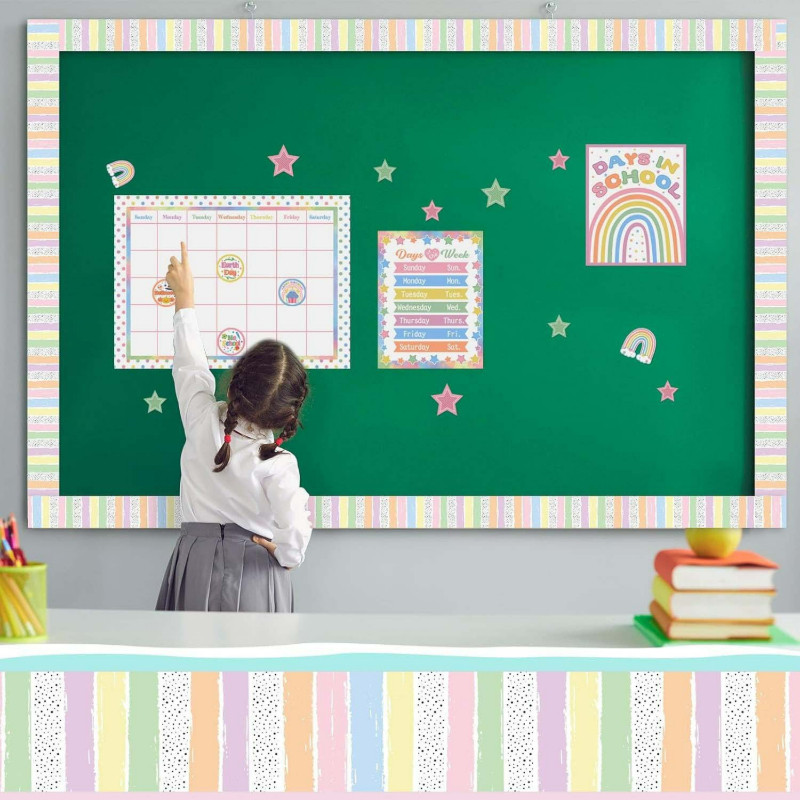 18m/roll Classroom Blackboard Border Decoration Bulletin Board ...